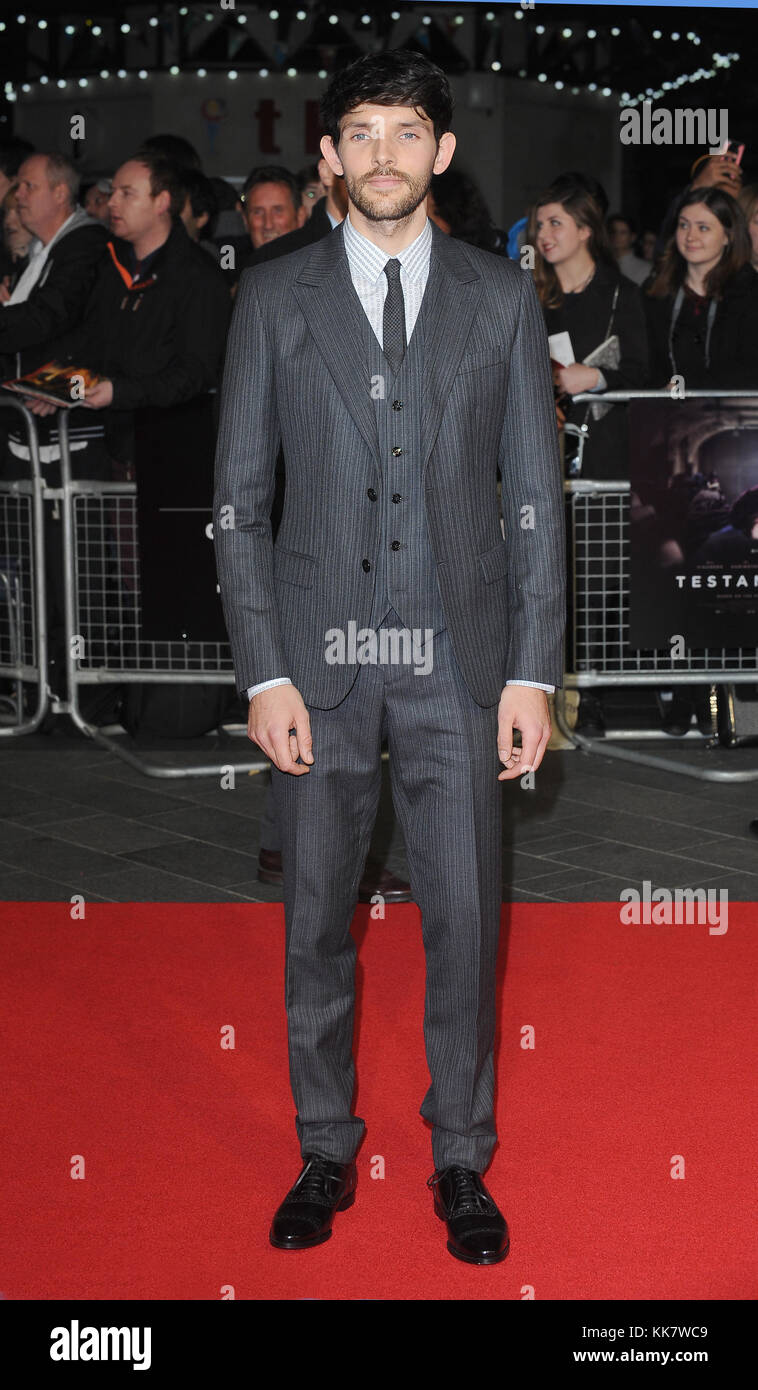 Irish actor Colin Morgan attends the Gala screening of Testament Of ...