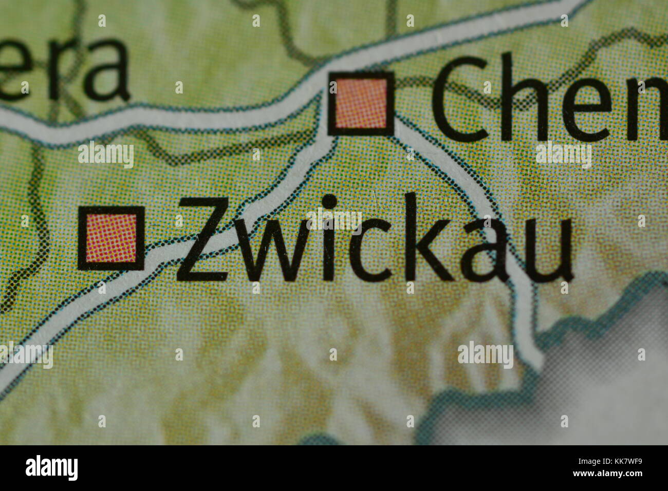 The word on the map Stock Photo - Alamy