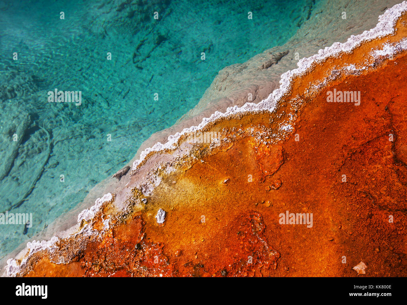 Geyser texture in Yellowstone Stock Photo - Alamy