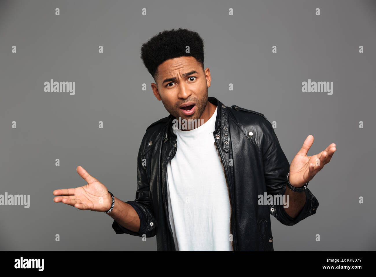 Stunned confused african american hi-res stock photography and images ...