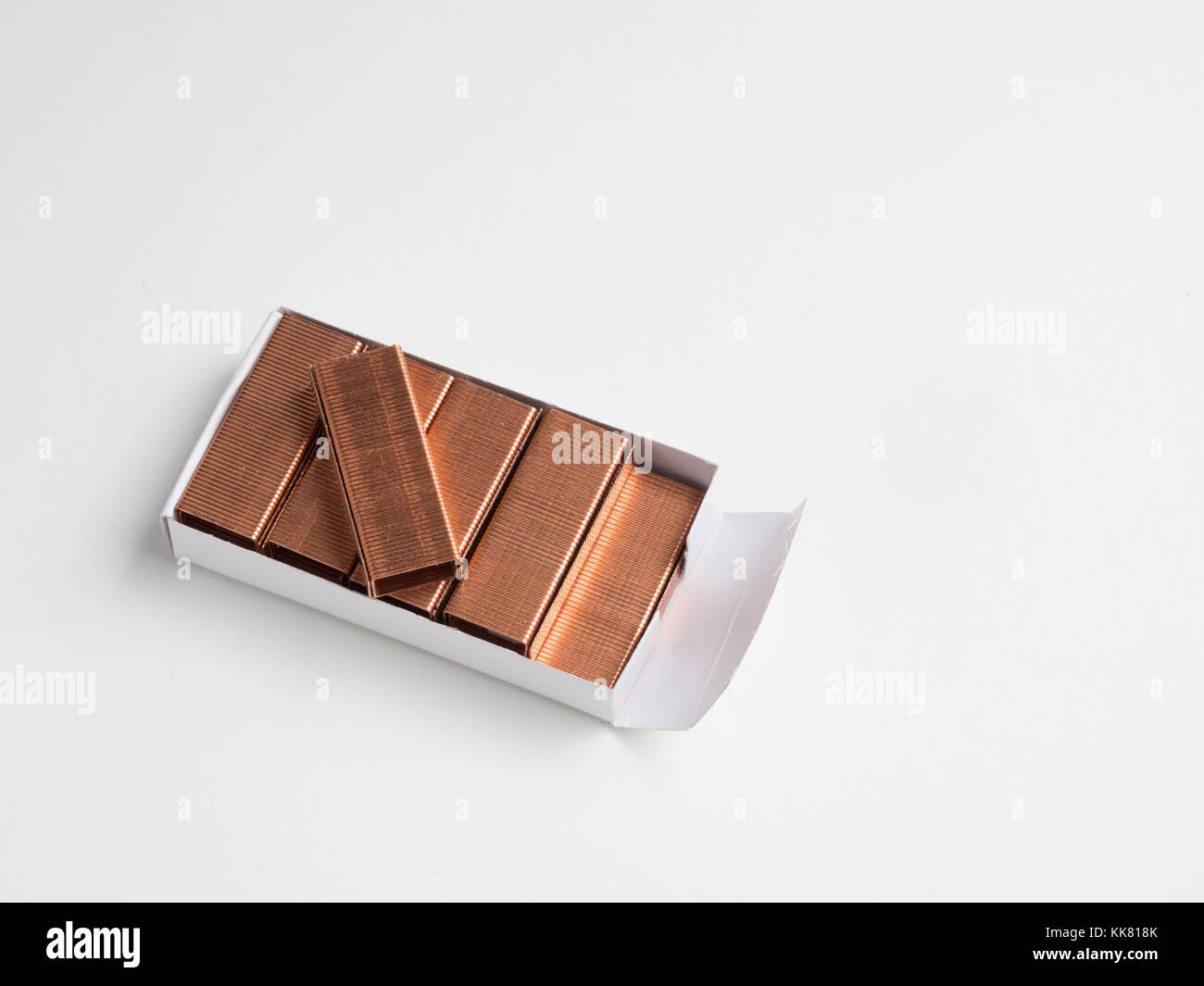 Staples box on white background Stock Photo - Alamy