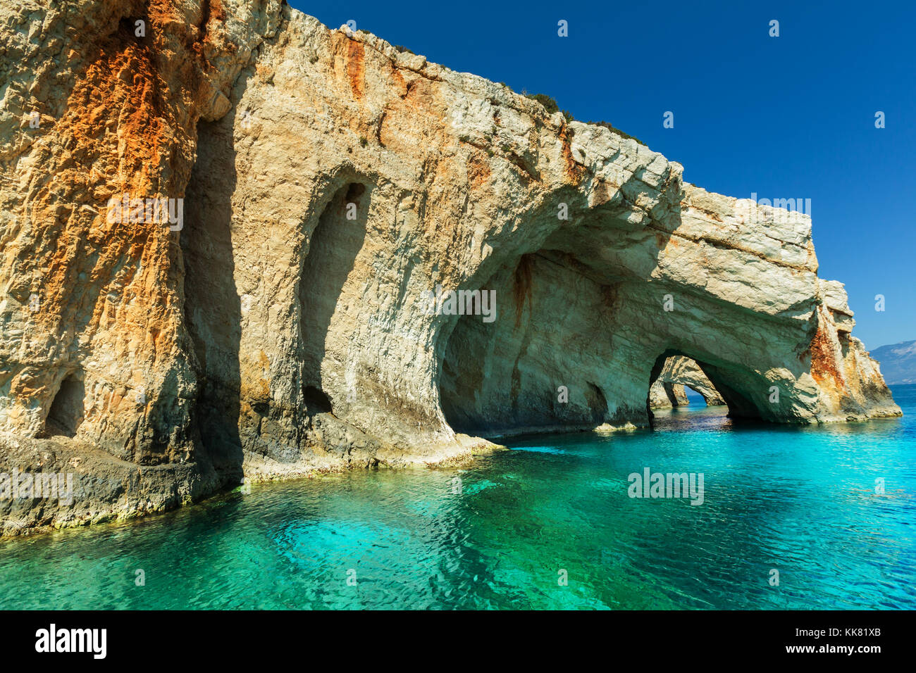 Beautiful sea landscapes on Zakynthos Island in Greece Stock Photo - Alamy