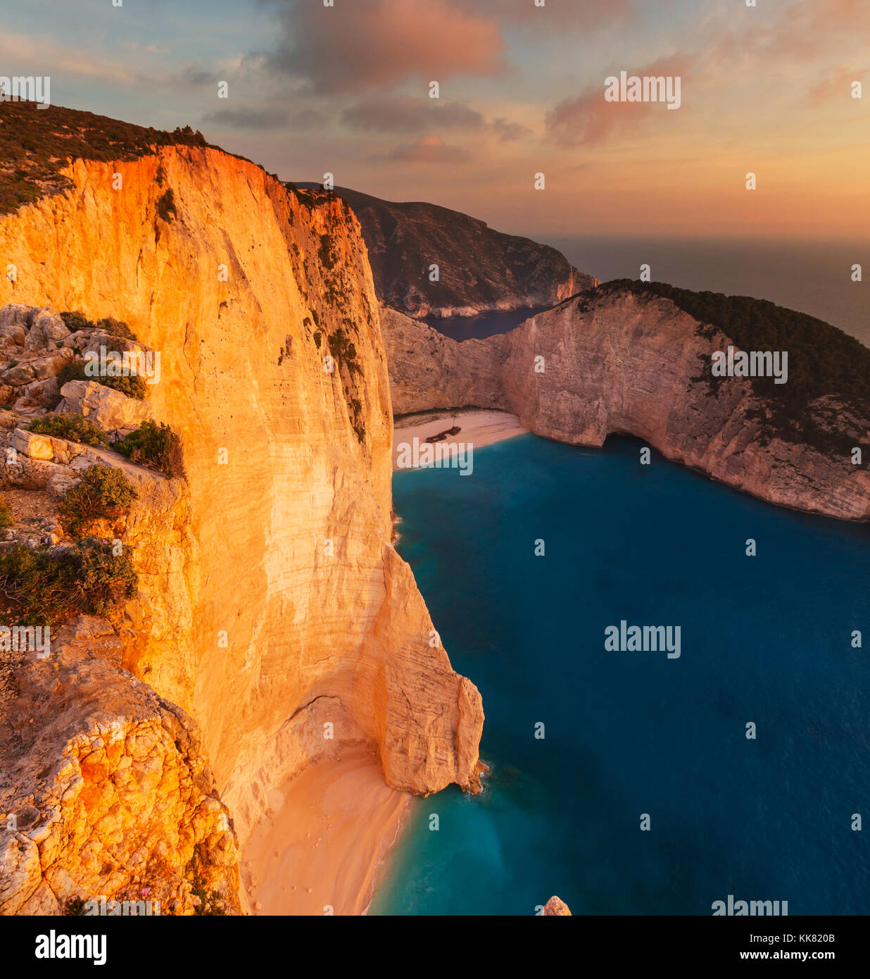 Beautiful sea landscapes on Zakynthos Island in Greece Stock Photo - Alamy
