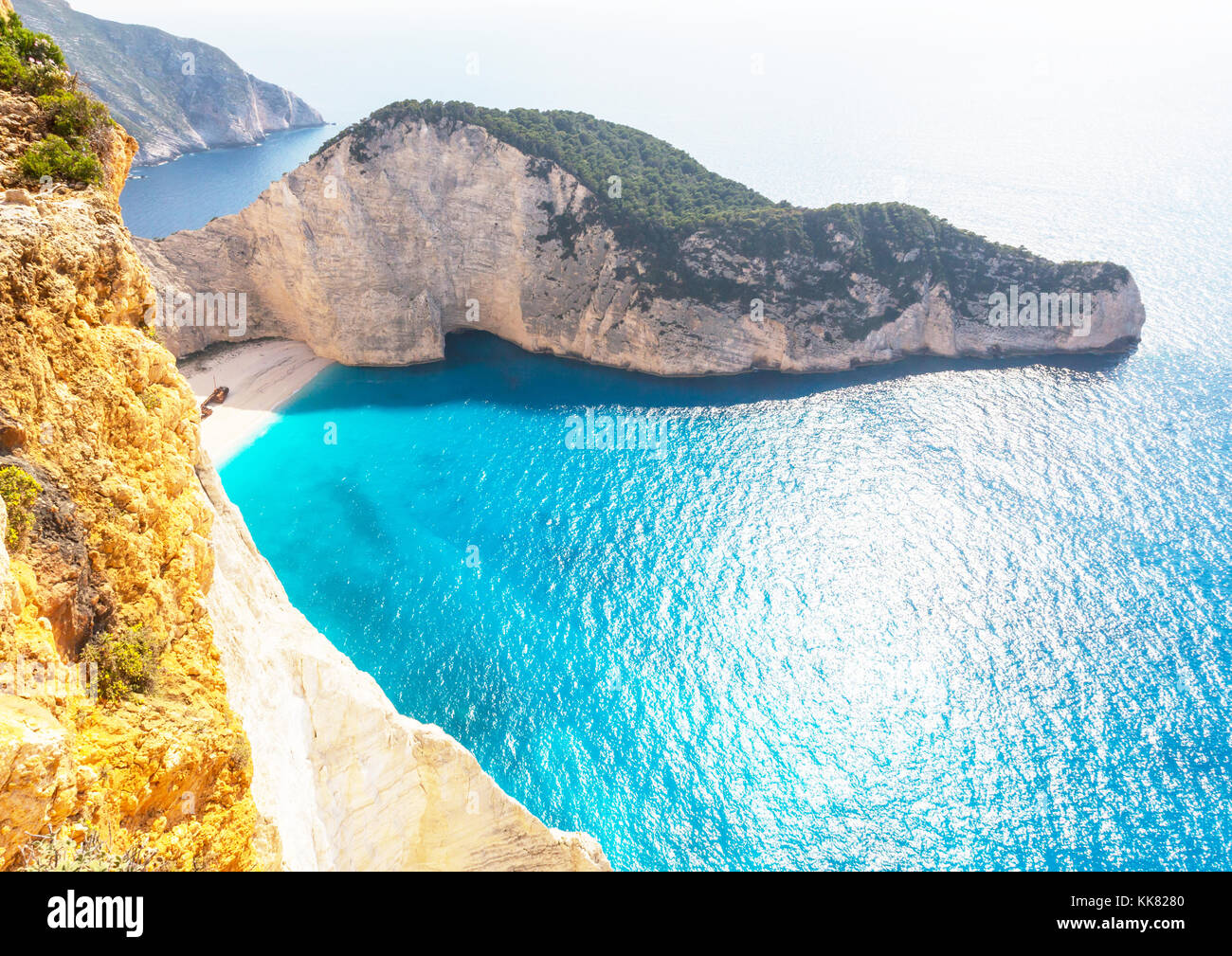 Beautiful sea landscapes on Zakynthos Island in Greece Stock Photo - Alamy