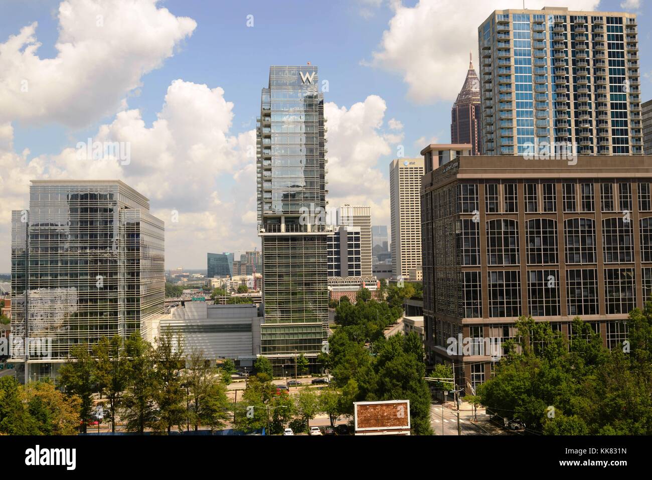 downtown cityscape of Atlanta, Georgia, August 22, 2017 Stock Photo - Alamy