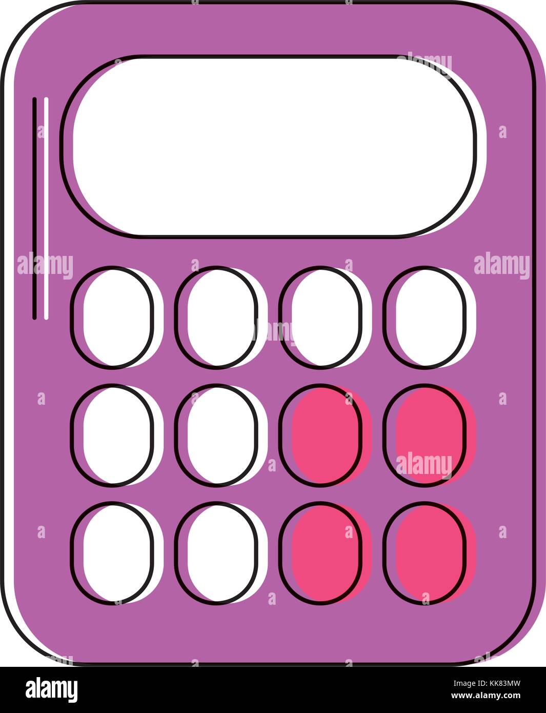 calculator with blank keys icon image Stock Vector Image & Art - Alamy