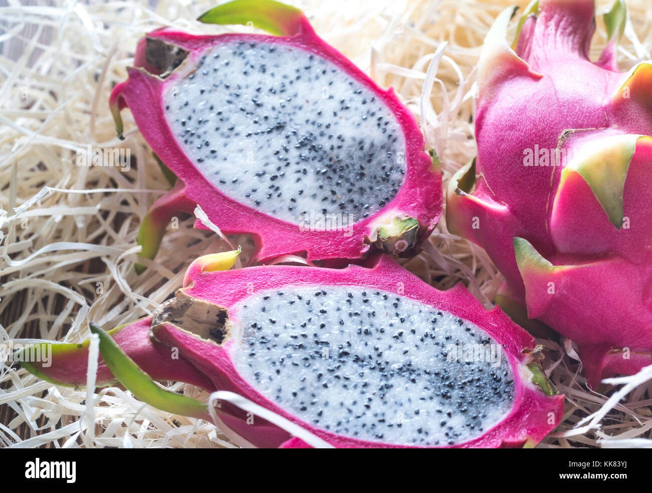 Dragon fruit close up Stock Photo - Alamy
