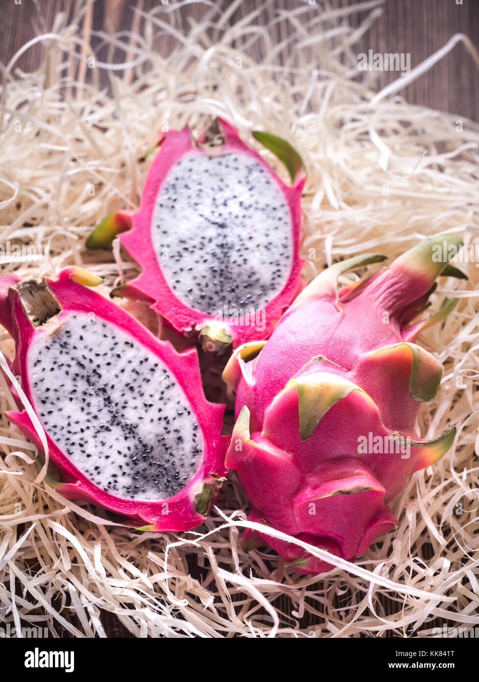 Dragon fruit close up Stock Photo - Alamy
