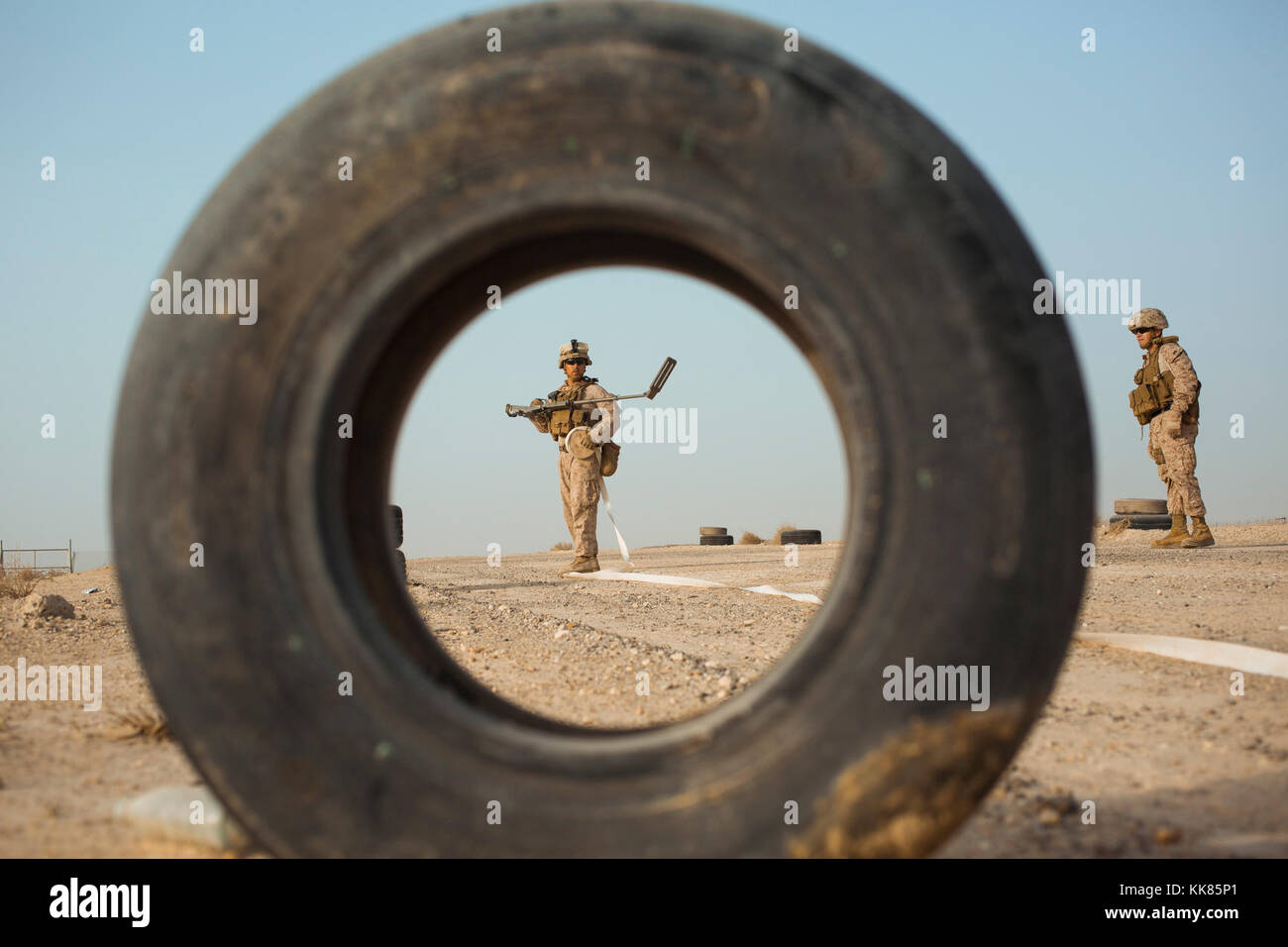 U.S. Marine Cpl. Adrian Medrano, Combat Engineer, Marine Wing Support ...