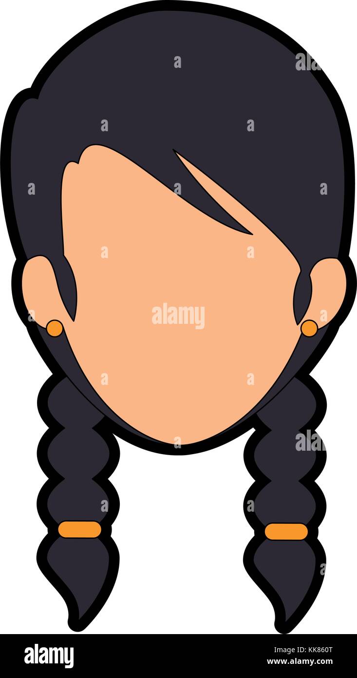 beautiful woman head avatar character Stock Vector Image & Art - Alamy