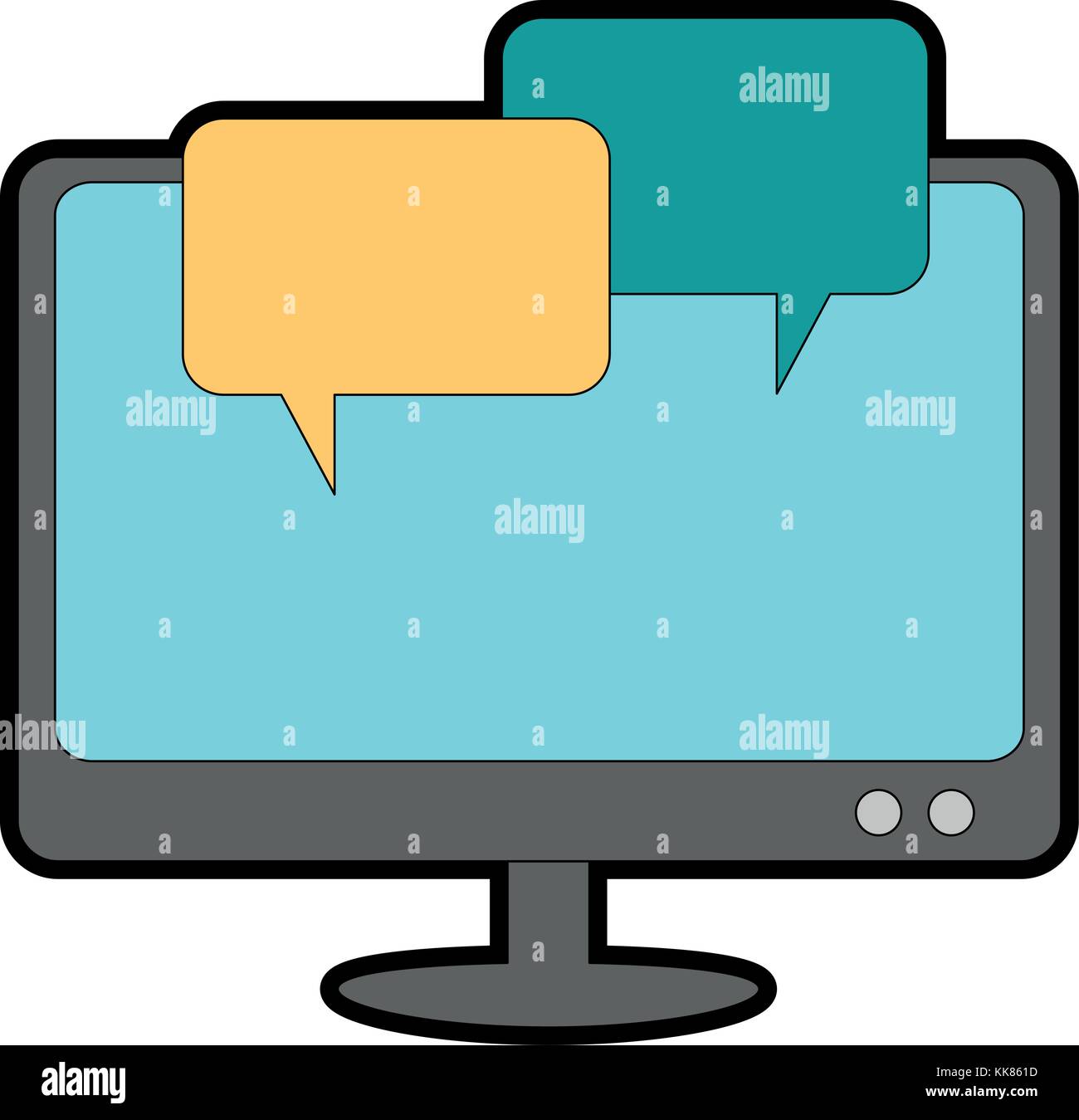 Bubbles computer monitor hi-res stock photography and images - Alamy