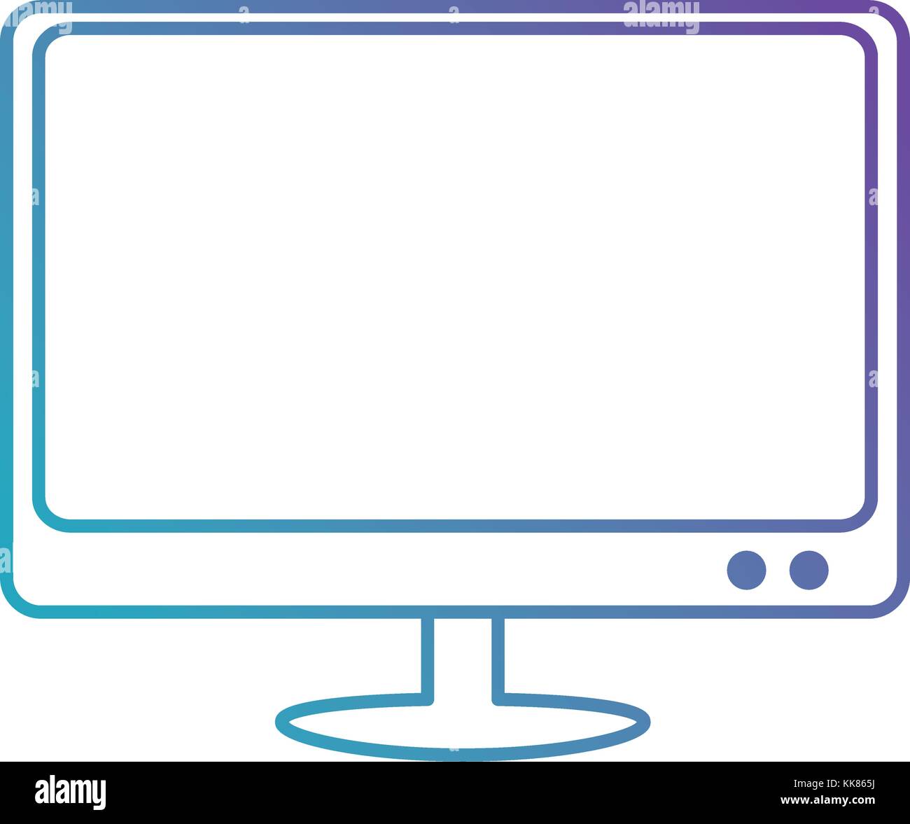 monitor computer isolated icon Stock Vector Image & Art - Alamy