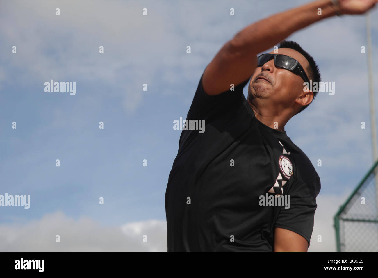 U.S. Army Sgt. First Class Wilson Naboa competes in the Open Men's Disc ...