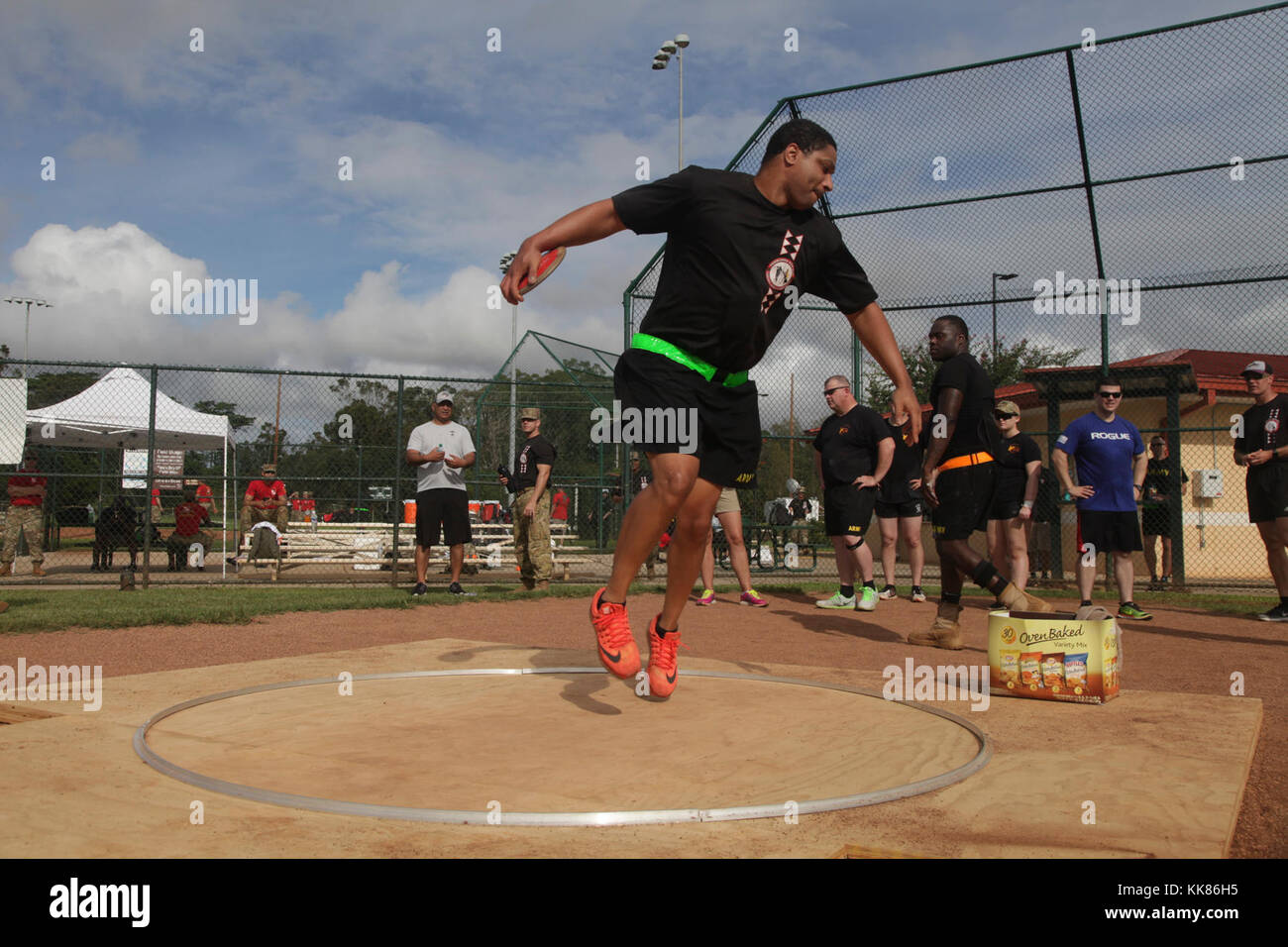 U.S. Army Sgt. Samuel Daniels competes in the Open Men's Disc event for ...