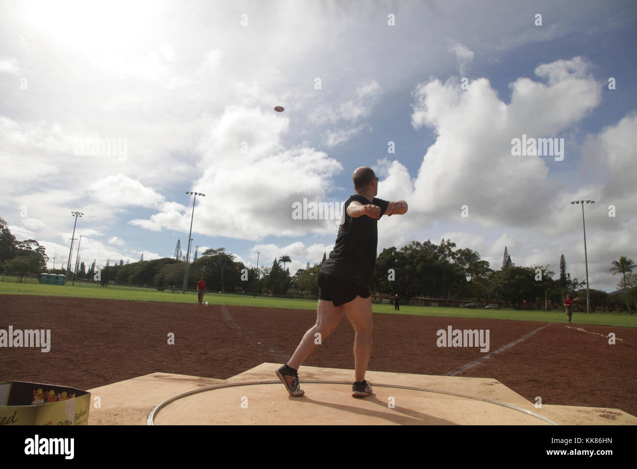 U.S. Army Sgt. Toby Spencer competes in the Open Men's Disc event for ...