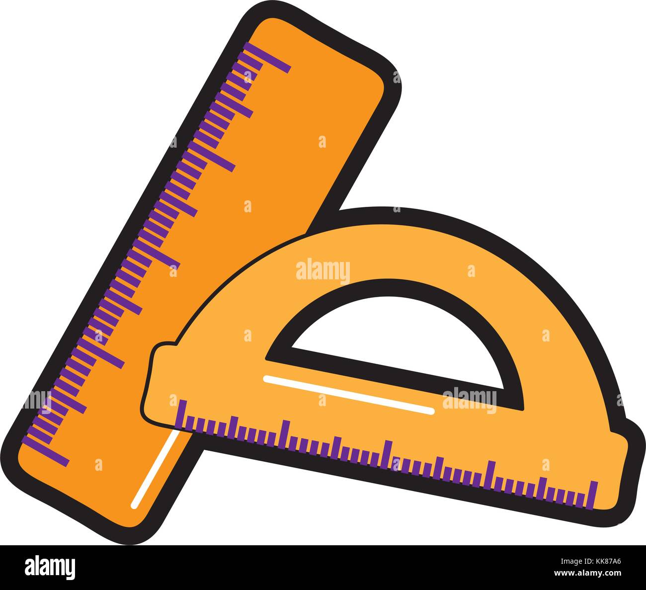 rulers school supplies icon image Stock Vector Image & Art - Alamy
