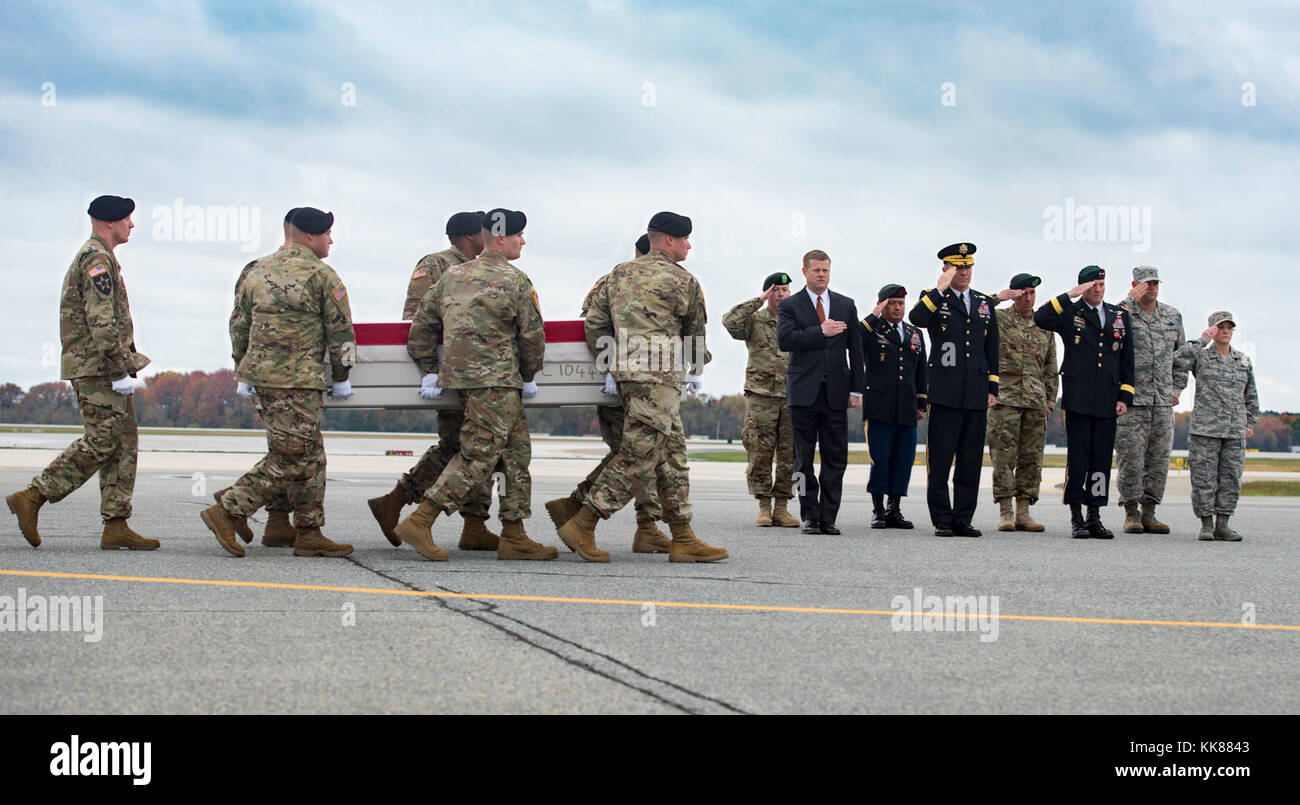 Soldiers render a salute to Sgt. 1st Class Stephen B. Cribben, 2nd ...