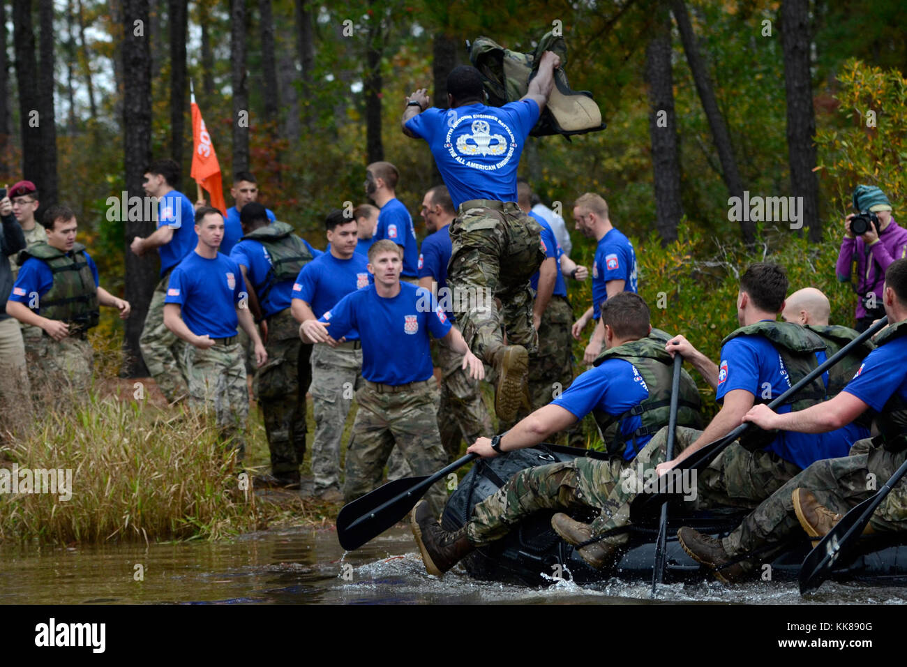 A Paratrooper assigned to the 307th Brigade Engineer Battalion, 3rd ...