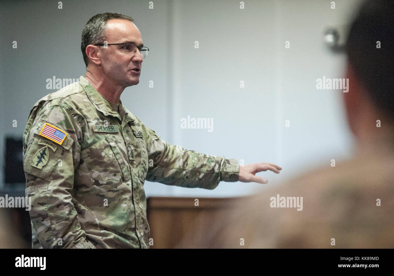 U.S. Army Command Sgt. Maj. Shane Shorter, senior enlisted advisor of ...