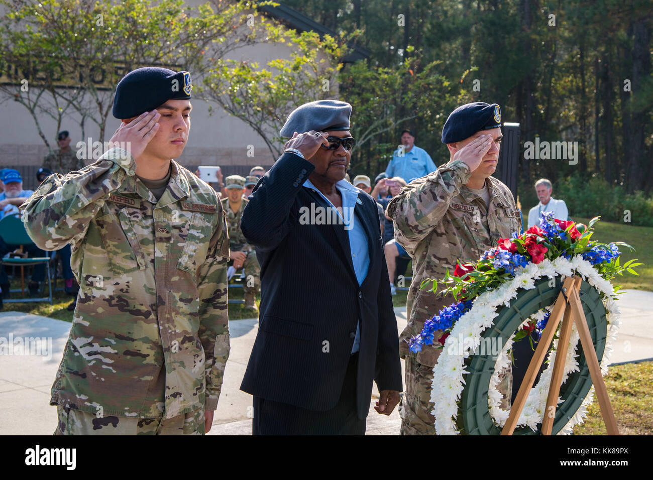 Members of the Safeside Association and 820th Base Defense Group ...