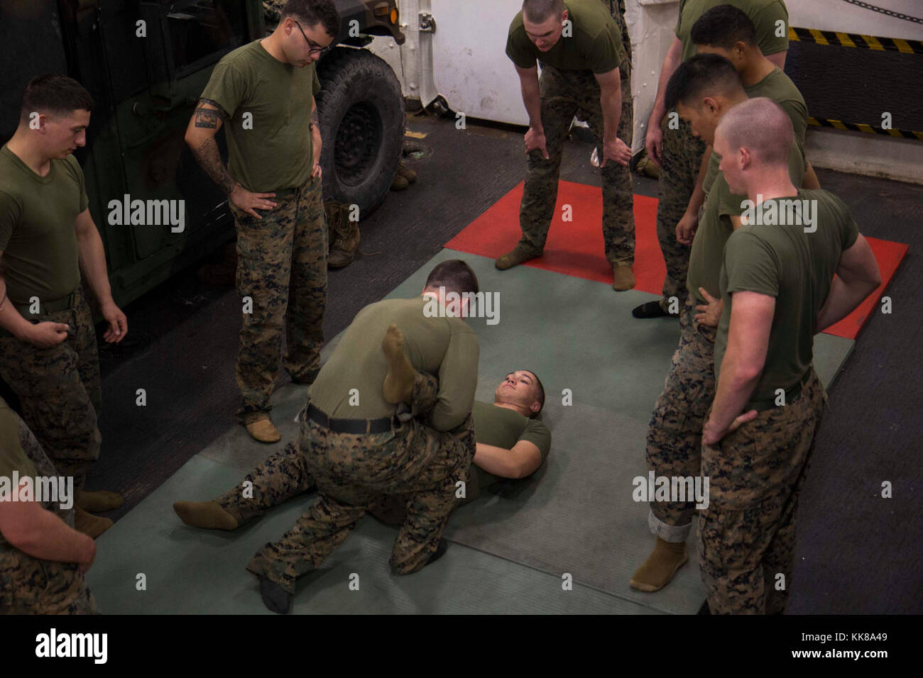 U.S. Marines with the Battalion Landing Team (BLT) 2nd Battalion, 6th ...