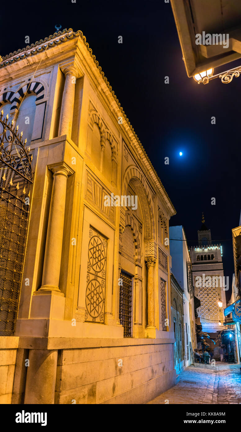 Hammouda Pacha Mosque in Medina of Tunis, Tunisia Stock Photo - Alamy