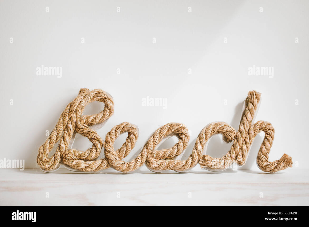 Handmade lettering BEACH Stock Photo - Alamy