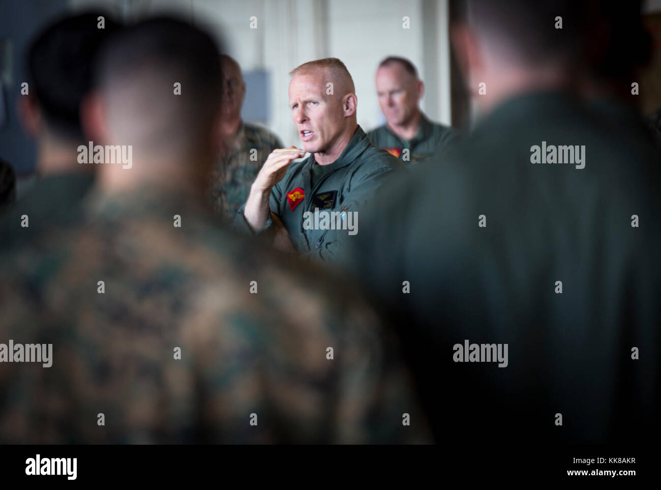 Brig. Gen. Thomas D. Weidley, 1st Marine Aircraft Wing’s commanding ...