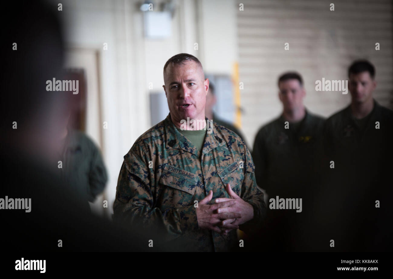 Sgt. Maj. Michael J. Pritchard, 1st Marine Aircraft Wing’s sergeant ...