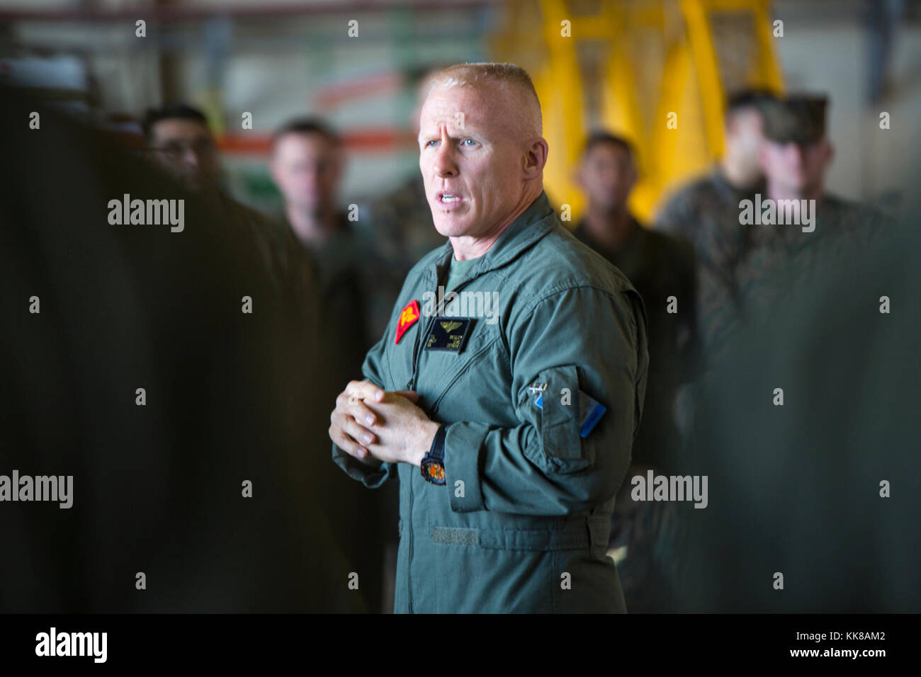 Brig. Gen. Thomas D. Weidley, 1st Marine Aircraft Wing’s commanding ...