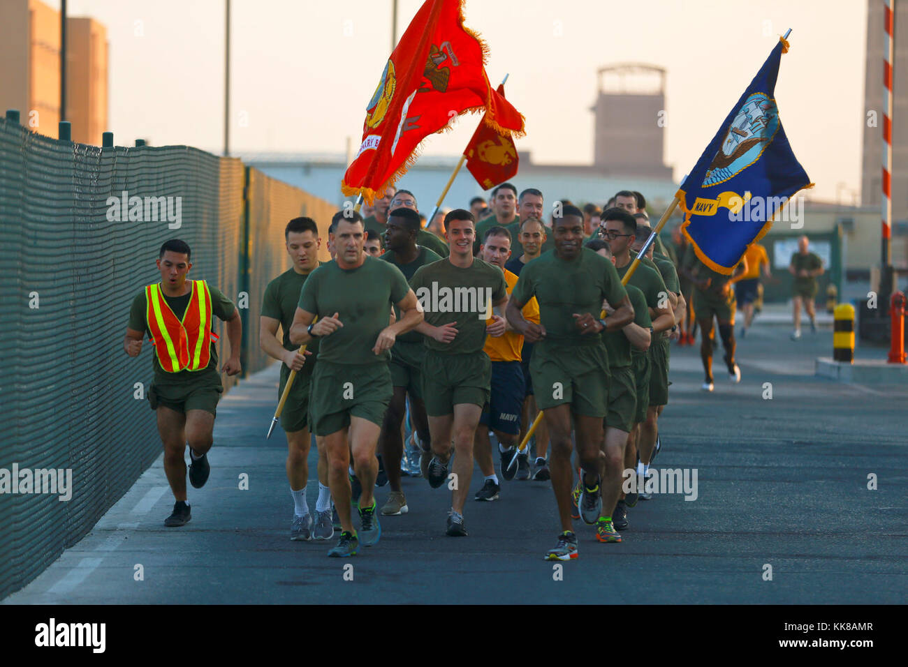 U.S. Marines and Sailors assigned to Naval Amphibious Force, Task Force ...