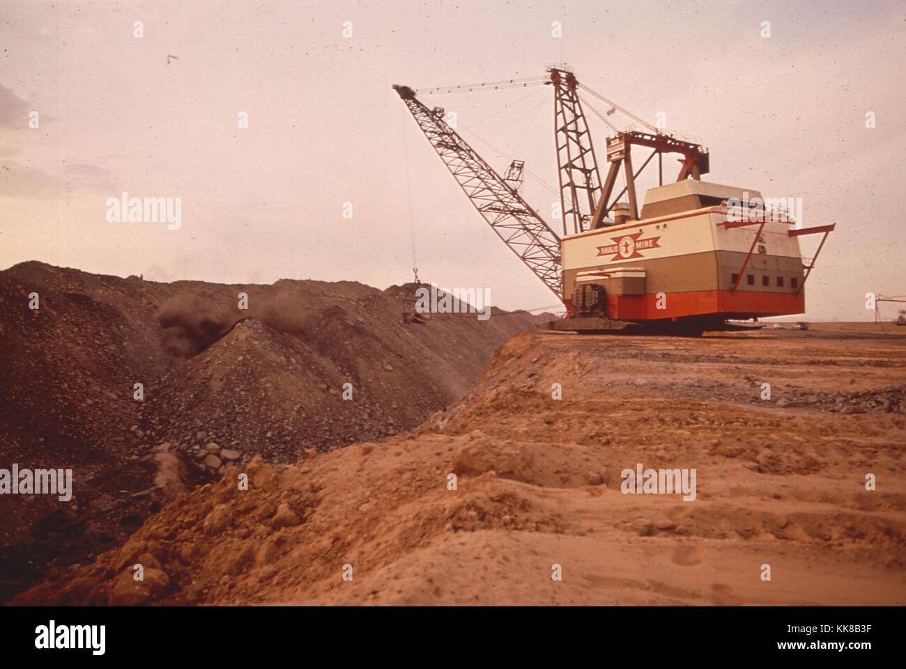 Strip Mining with Dragline Equipment at the Navajo Mine in Northern ...