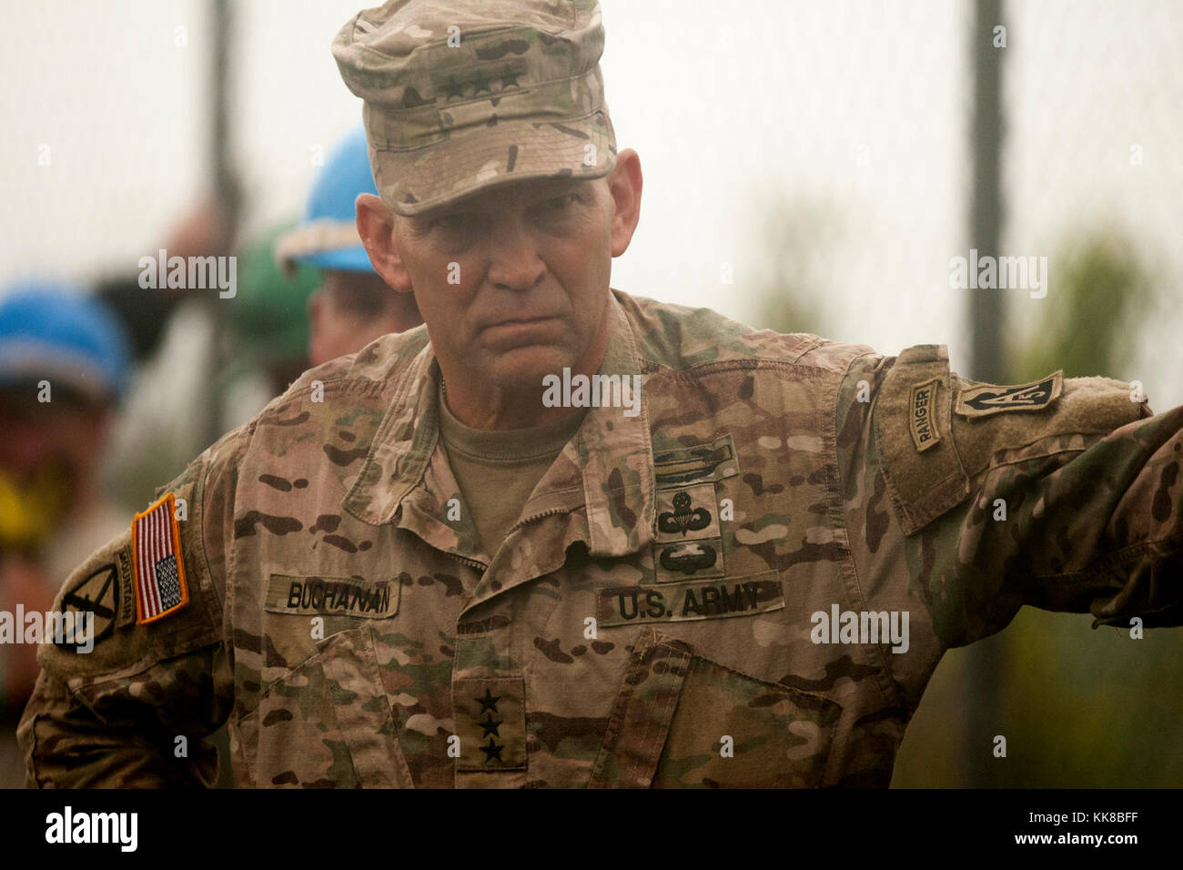Lt. Gen. Jeffrey S. Buchanan, commander, U.S. Army North, spoke with ...