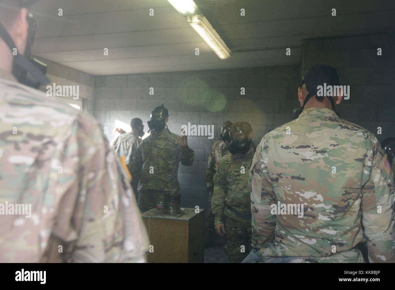 A U.S. Soldier with 650th Military Intelligence Group briefs his peers ...