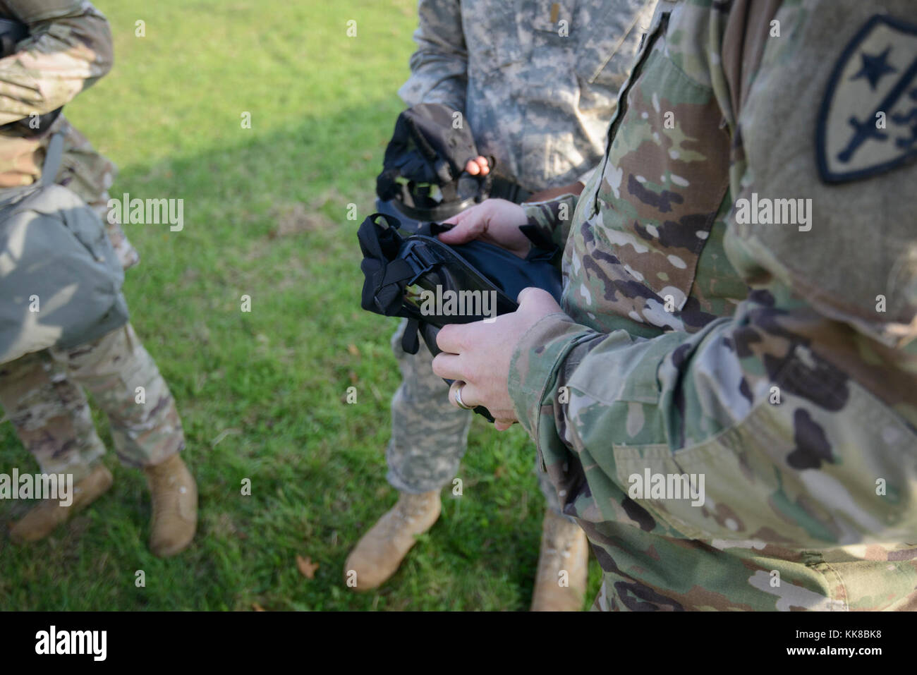 U.S. Army Sgt. William Buttner, with Allied Forces North Battalion ...