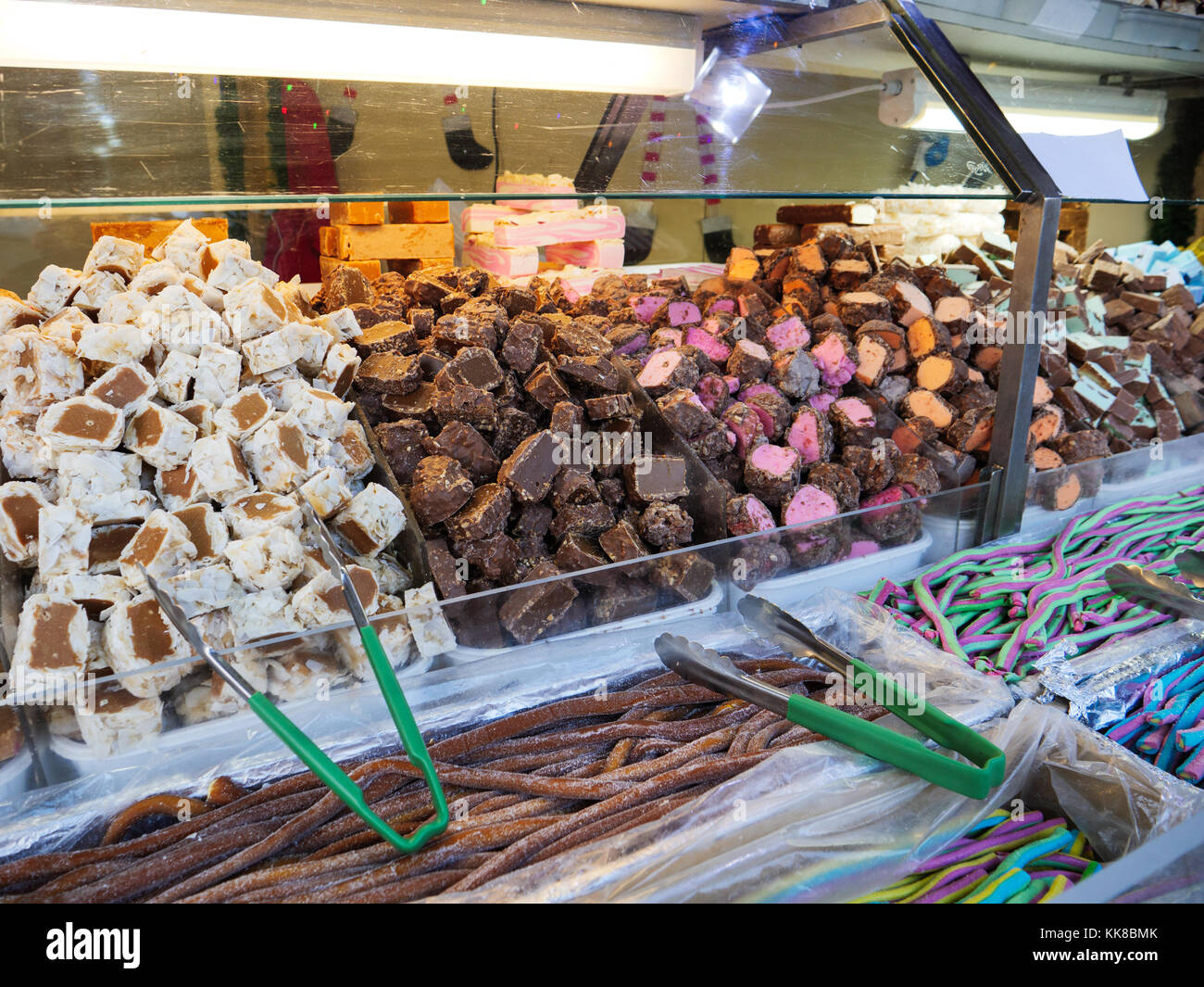 sweet candy on Christmas market,Northern Ireland Stock Photo - Alamy