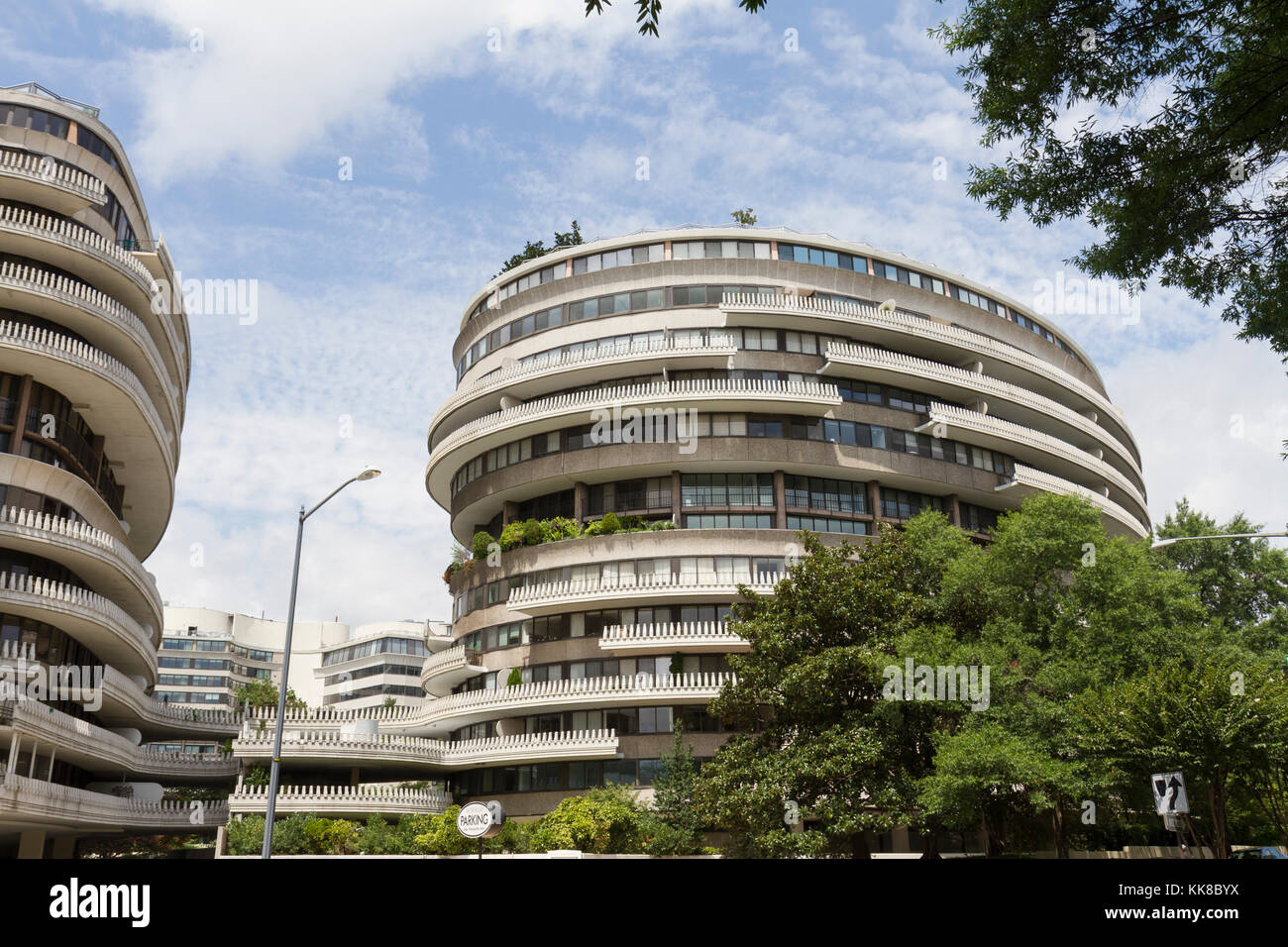 View of Watergate East, part of the Watergate Complex, site of the ...