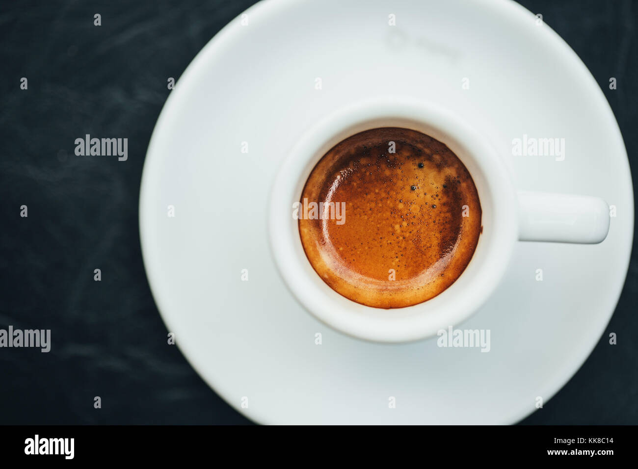 White cup of espresso Stock Photo - Alamy