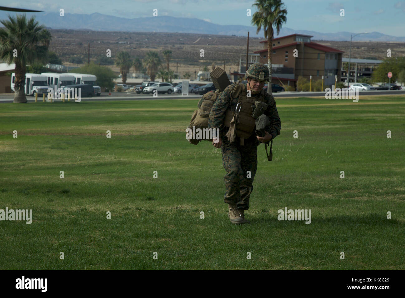 Gen. Robert B. Neller, Commandant of the Marine Corps, walks across ...