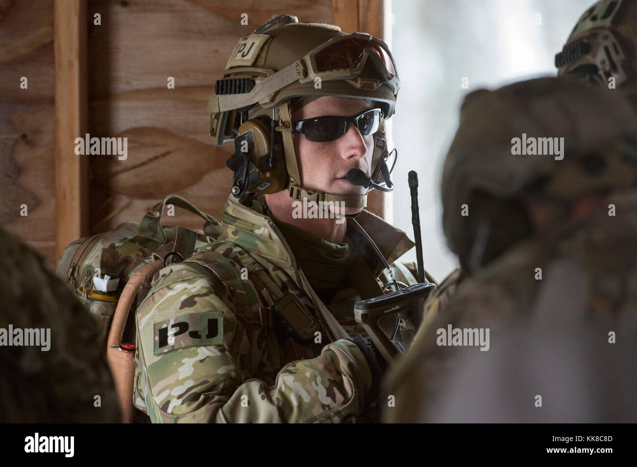 An Alaska Air National Guard pararescueman with the 212th Rescue ...