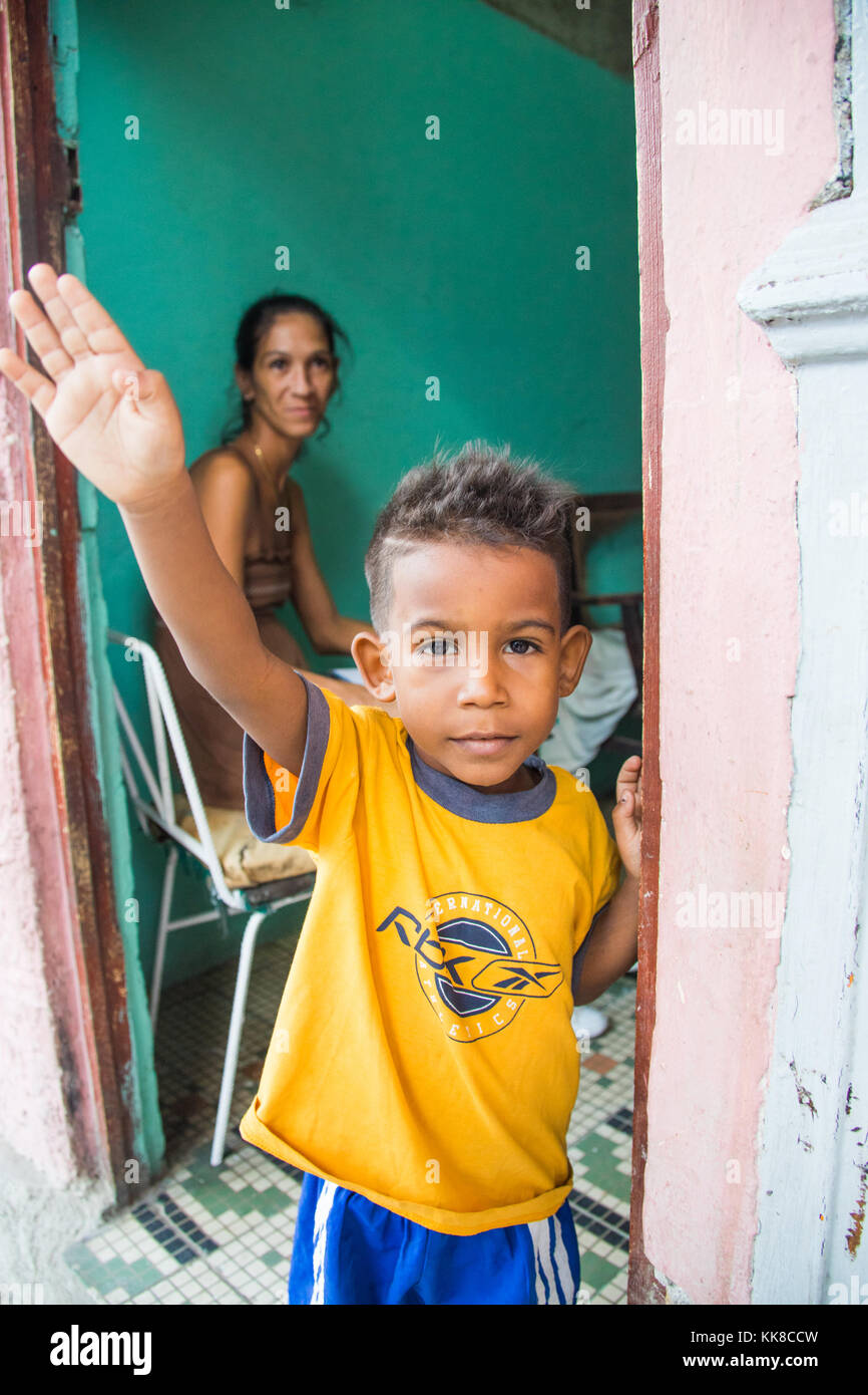 Cuban boy in Havana, Cuba Stock Photo - Alamy