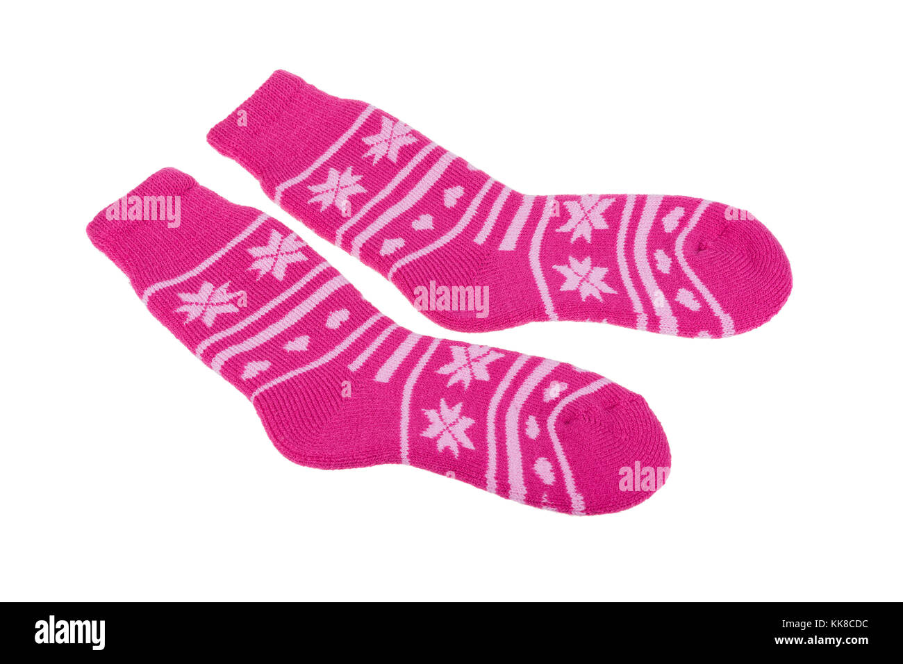 Pair of women's socks isolated on white background Stock Photo - Alamy
