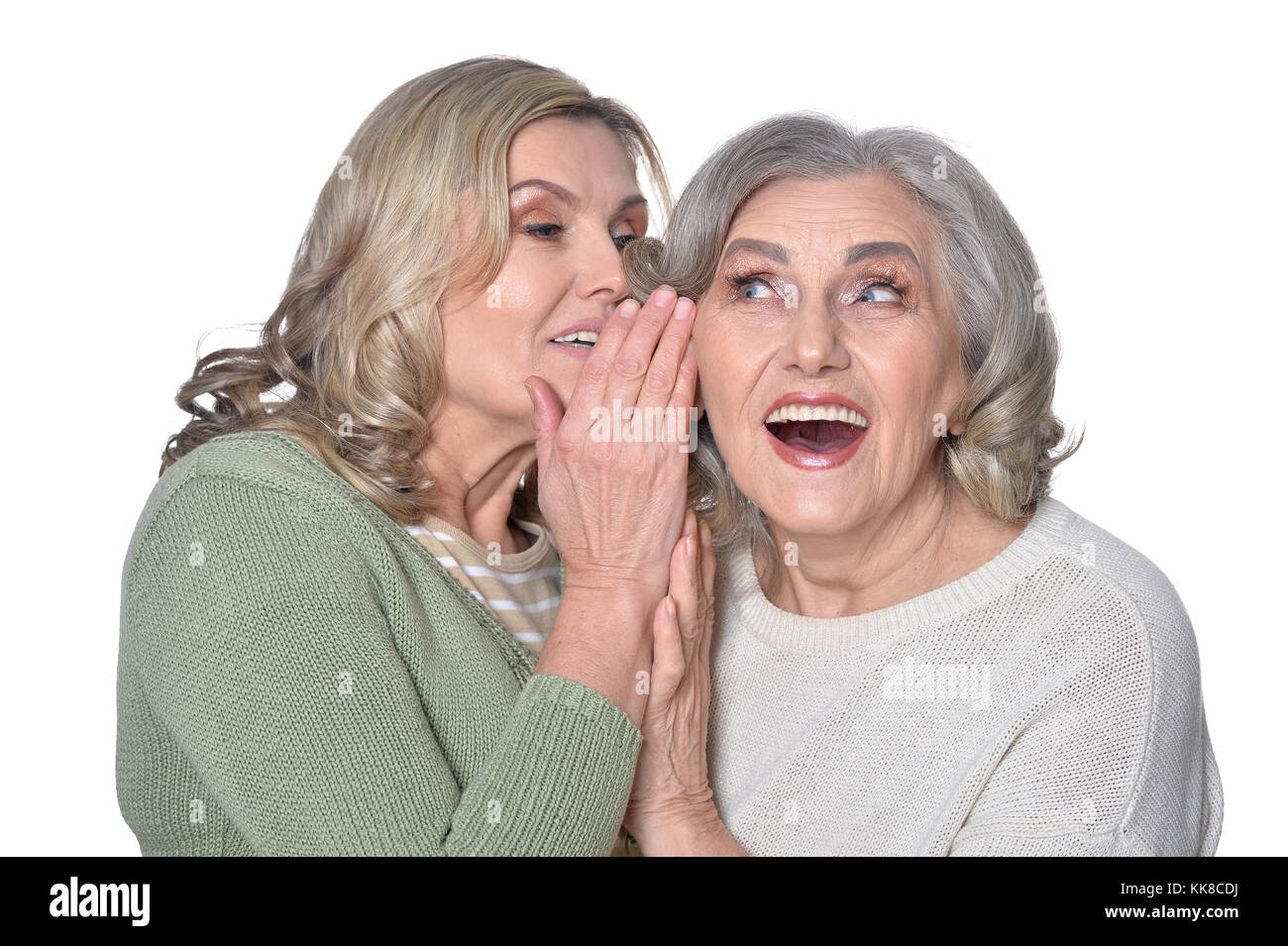 two smiling women Stock Photo - Alamy