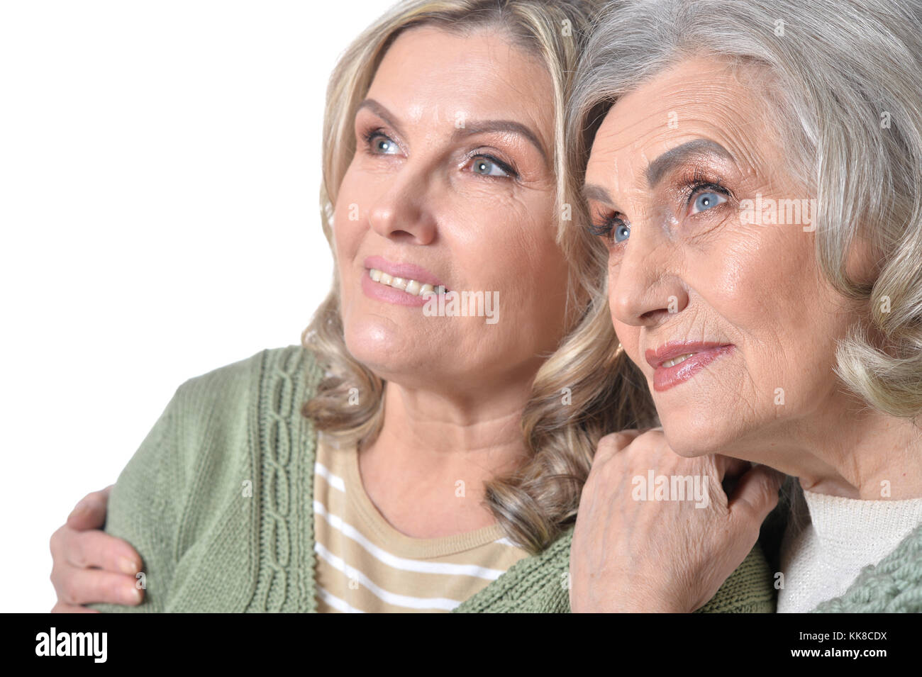 two smiling women Stock Photo - Alamy