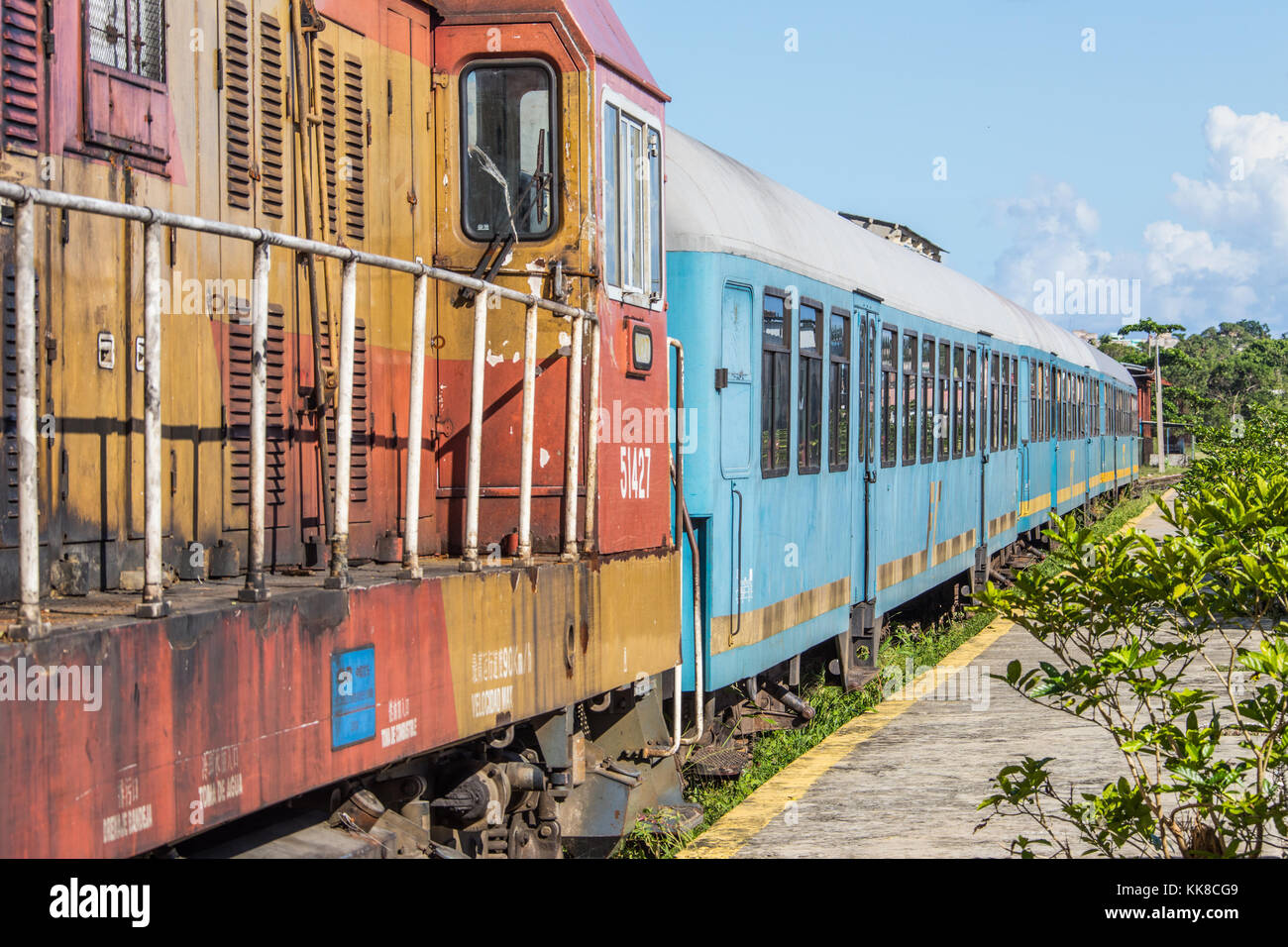 Train Station in Cienfuegos, Cuba Stock Photo - Alamy