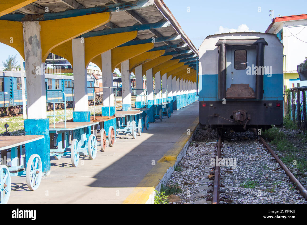 Train Station in Cienfuegos, Cuba Stock Photo - Alamy