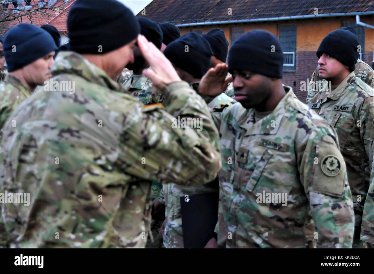 Lt. Col. Scott Cheney, the Battle Group Poland commander, awards ...