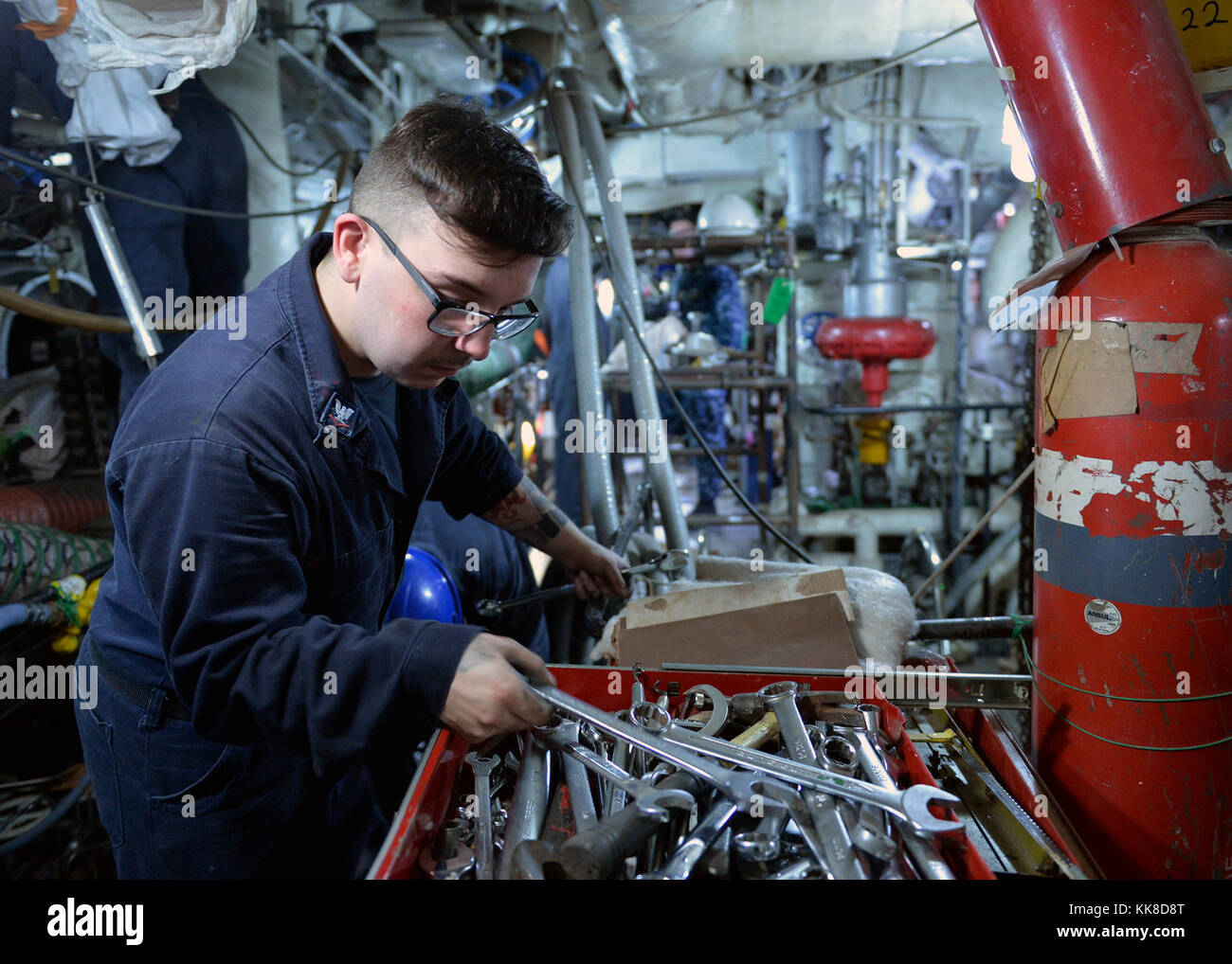 YOKOSUKA, Japan (Nov. 27, 2017) Machinist's Mate 3rd Class Gregory ...