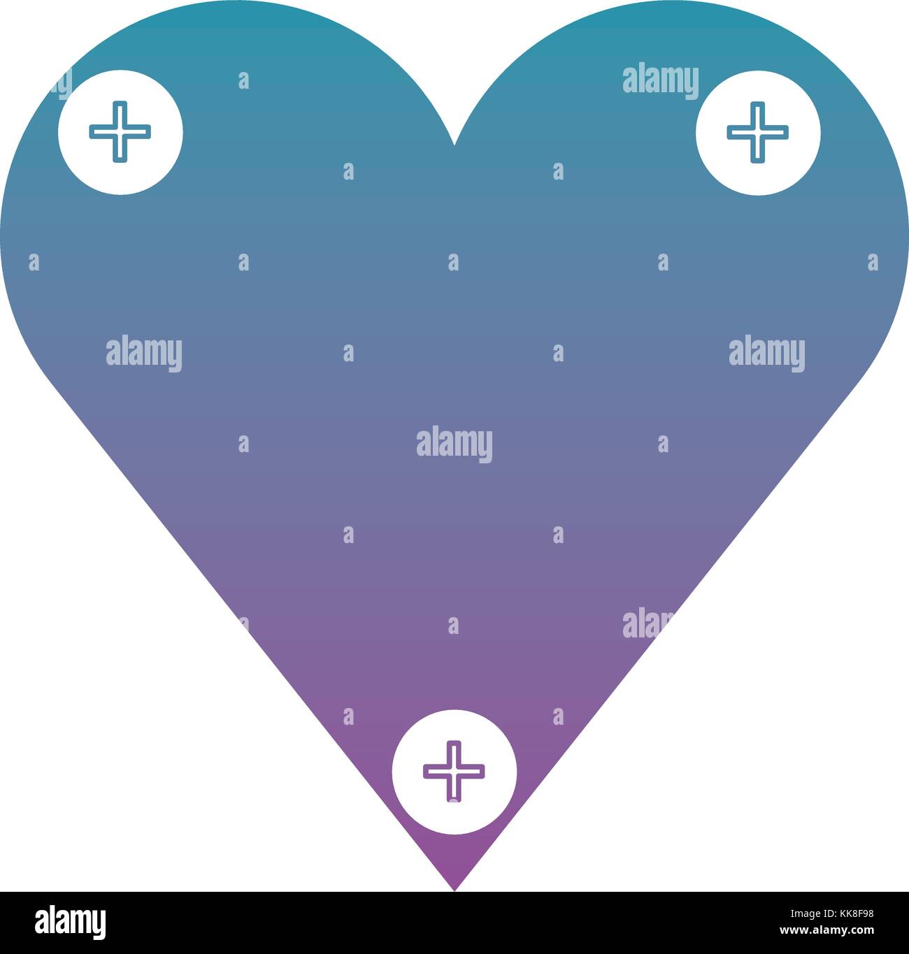 heart with screws icon Stock Vector Image & Art - Alamy