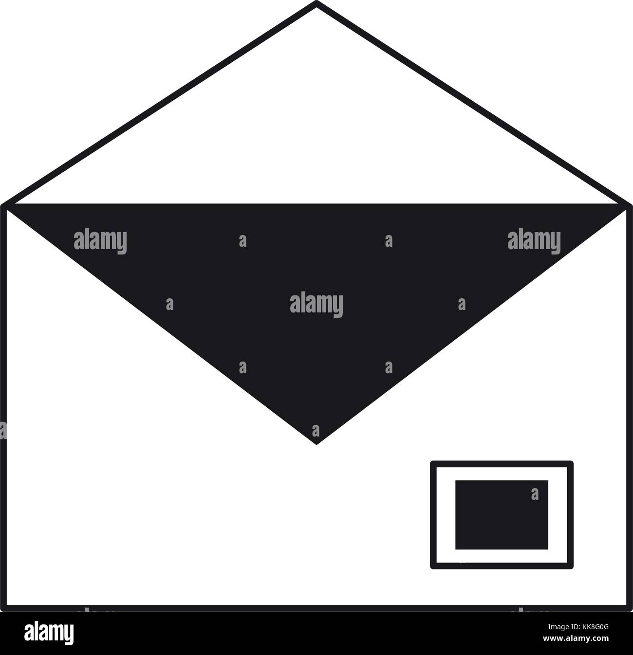 open envelope icon Stock Vector Image & Art - Alamy